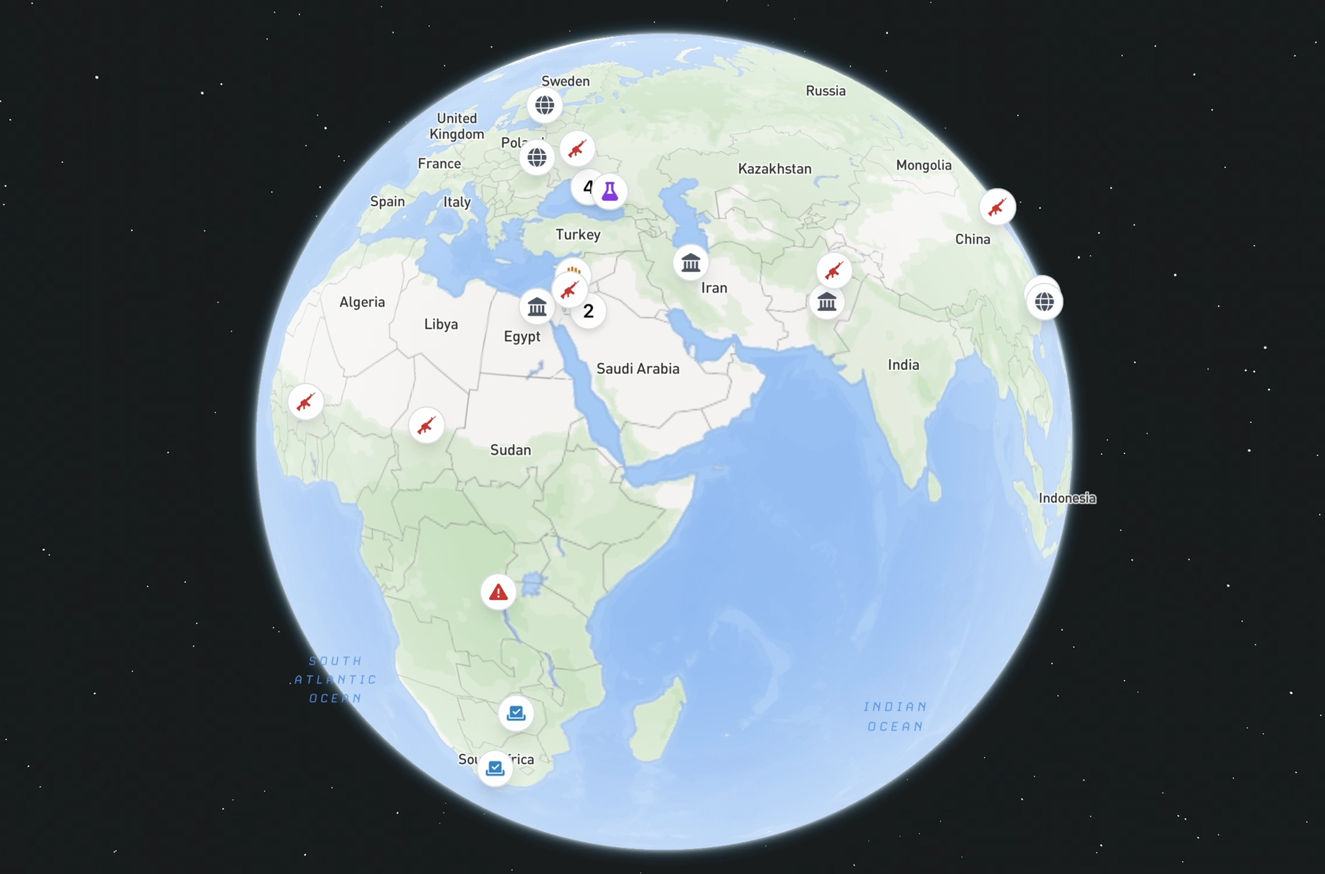 Atlas Politica: Live News Tracker - Real-Time Politics News Map